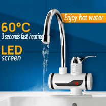 IFCOW 110V Instant Tankless Water Heater Faucet, Fast Heating, Kitchen & Bathroom, Electric ...