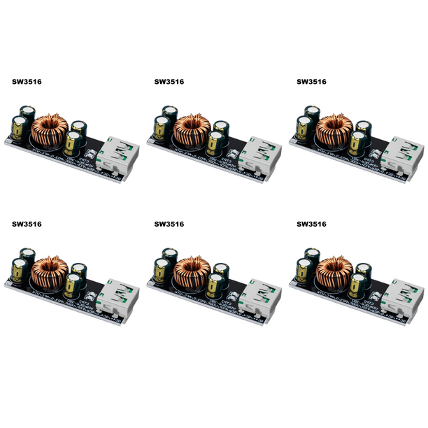 Placa carga rápida para QC4.0/3.0 Módulo reductor 6-35 V (SW3516 ...