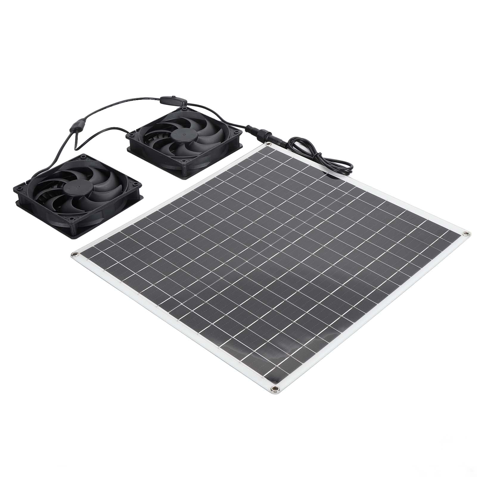 Extractor De Aire Solar, Extractor De Panel Solar De Doble Ventilador ...
