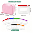 A8 Waterproof Pill Pouch Set, Large Weekly Pill Organizer with 14 Color ...