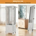 sasyxdc Room Divider Freestanding Gridwall 4 Panel Folding Display ...