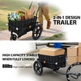 GDF Studio 2-in-1 Bike Cargo Trailer, Pushcart Stroller, Bicycle Wagon ...