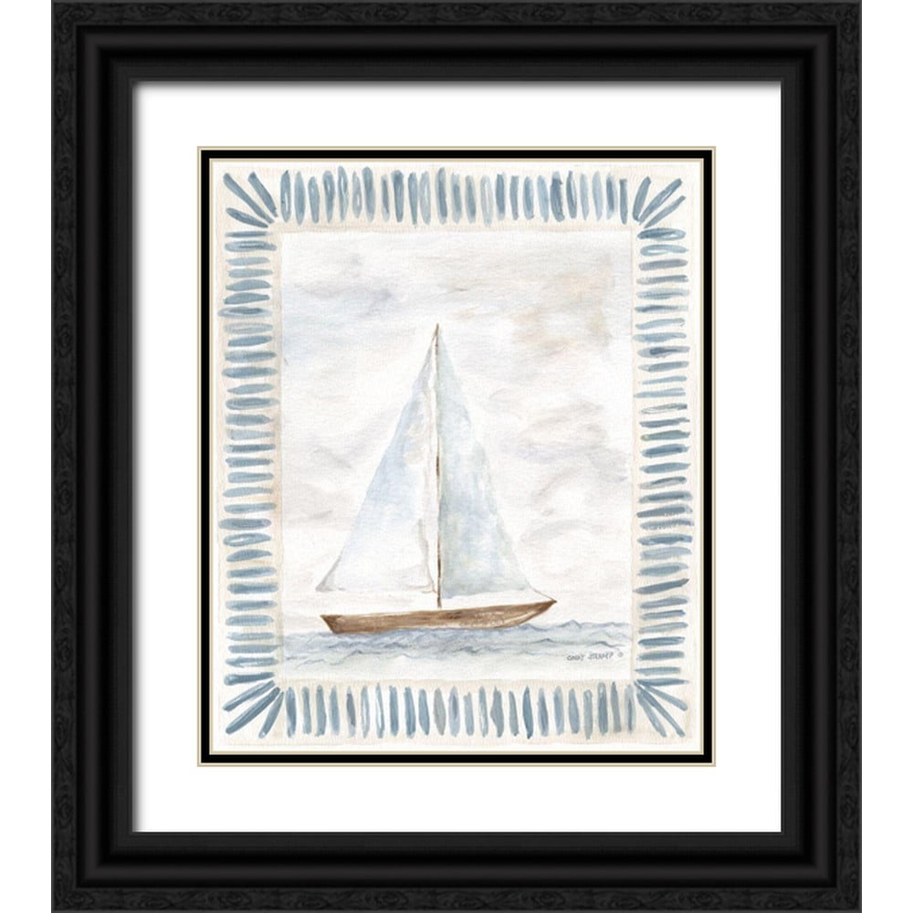 Shamp, Cindy 26x31 Black Ornate Wood Framed with Double Matting Museum ...