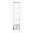 Furniture of America Tanan Wood Multi-Storage Bookcase, White Oak ...