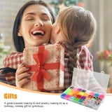 TSV Rubber Band Bracelet Kit, 2069 Counts, Colorful TPR Bands, Beads ...