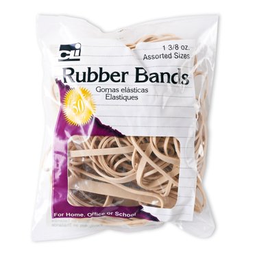 Charles Leonard Rubber Bands Assorted Sizes, 1/4lb Box, 10 Boxes ...