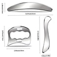 3-in-1 Stainless Steel Scraping Muscle Scraper Tool for Back, Legs ...