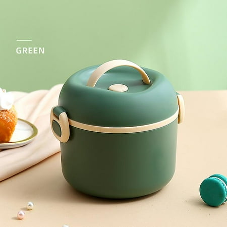 Student Round Lunch Box Microwave Oven Office Worker Food Grade ...