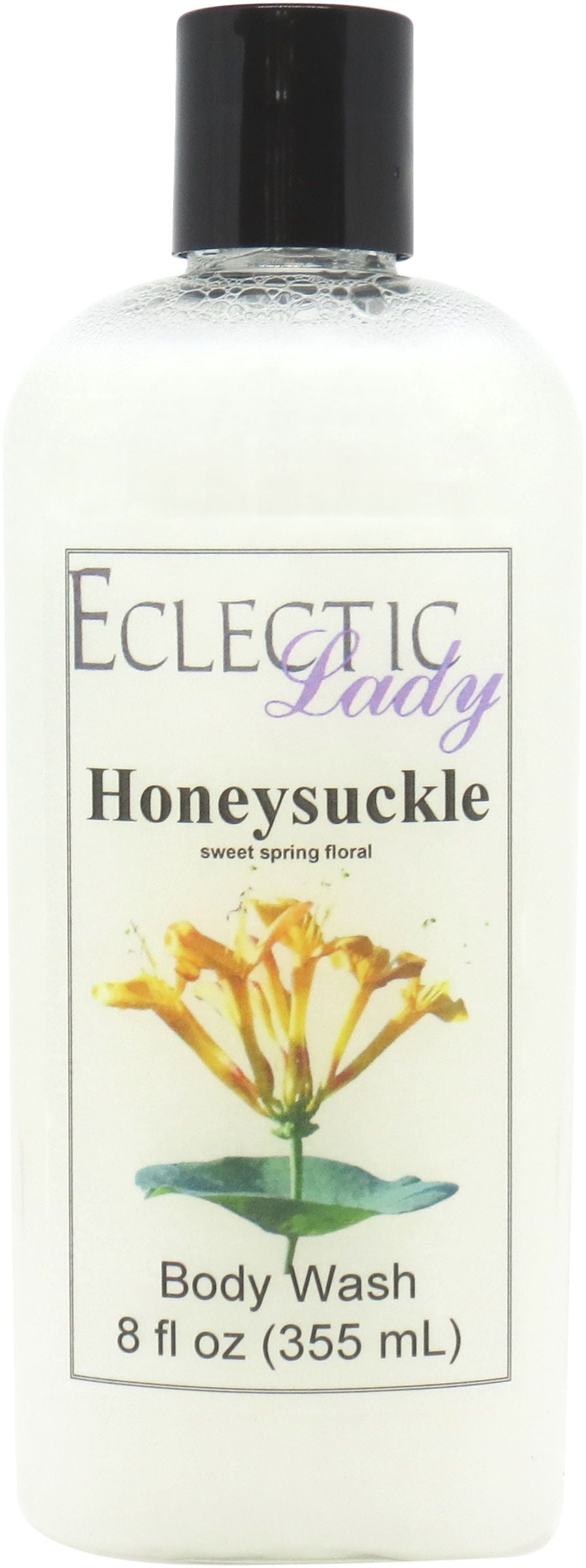 Honeysuckle Body Wash by Eclectic Lady, Liquid Shower Gel for Women and ...