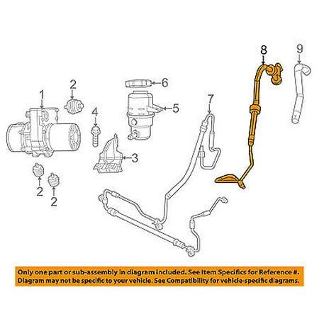 Dodge CHRYSLER OEM 11-12 Durango-Power Steering Return Hose 5154409AE ...