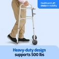 Medline Bariatric Folding Walker for Seniors, Heavy Duty, Extra Wide, 5 ...