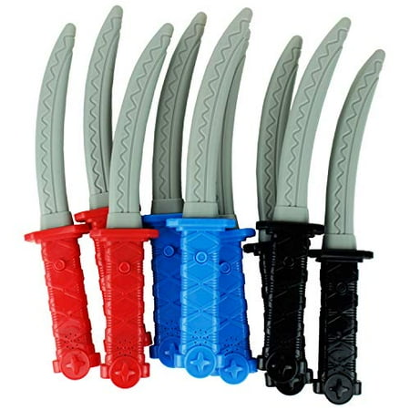 Boley 12 Piece Ninja Sword Party Pack Set - Massive Party Pack Pretend ...