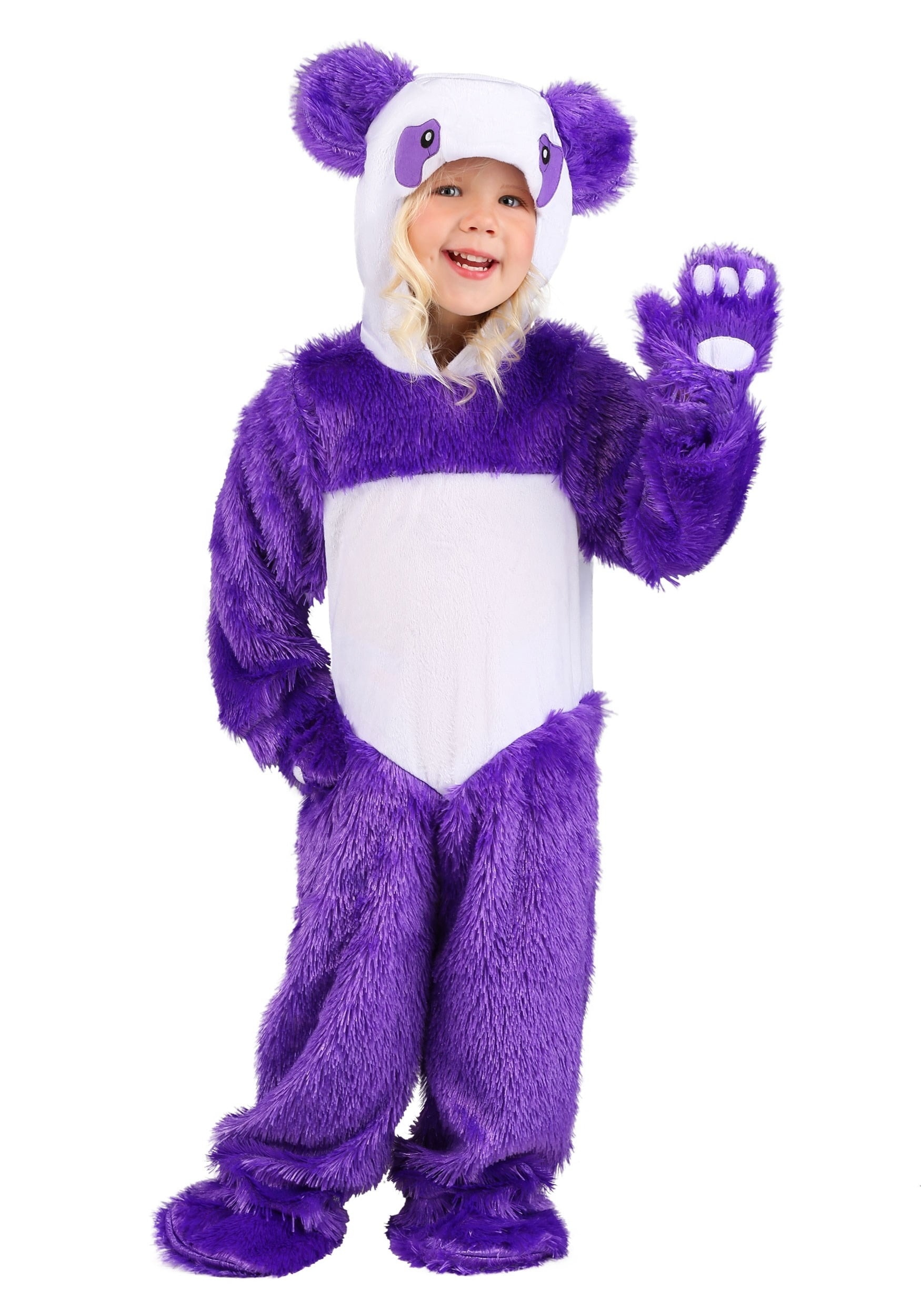 Furry Purple Panda Toddler Costume - Walmart.com