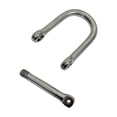 3/8" Wide D-Shackle Marine Grade Screw Pin 1700 Lb WLL Stainless Steel ...