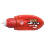 BIC Wite-Out Brand Mini Twist Correction Tape, White, 6 Count - Walmart.com