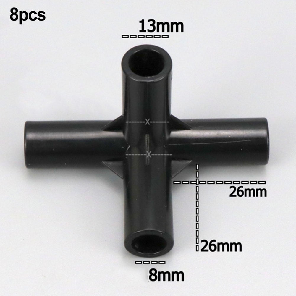 Click here for Unnav 8pcs Versatile 4-Way Black Pvc Pipe Fittings... prices