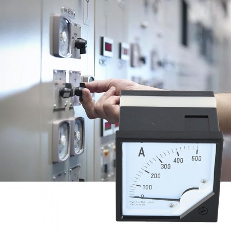 POCREATION Current Detector,Square Panel Ammeter Gauge 500A Class 1.5 ...