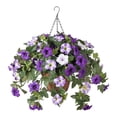 Simulated Peony Wall Hanging - Artificial Green Plants With Flowering ...