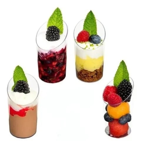 Mini Vasitos Trunco Ideal para todo tipo de postres Exquisite Table ...