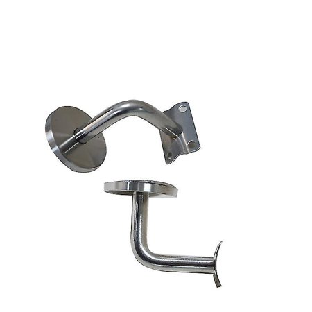 4pcs Stainless Steel Handrail Bracket Stairs Holder Stair Railing ...