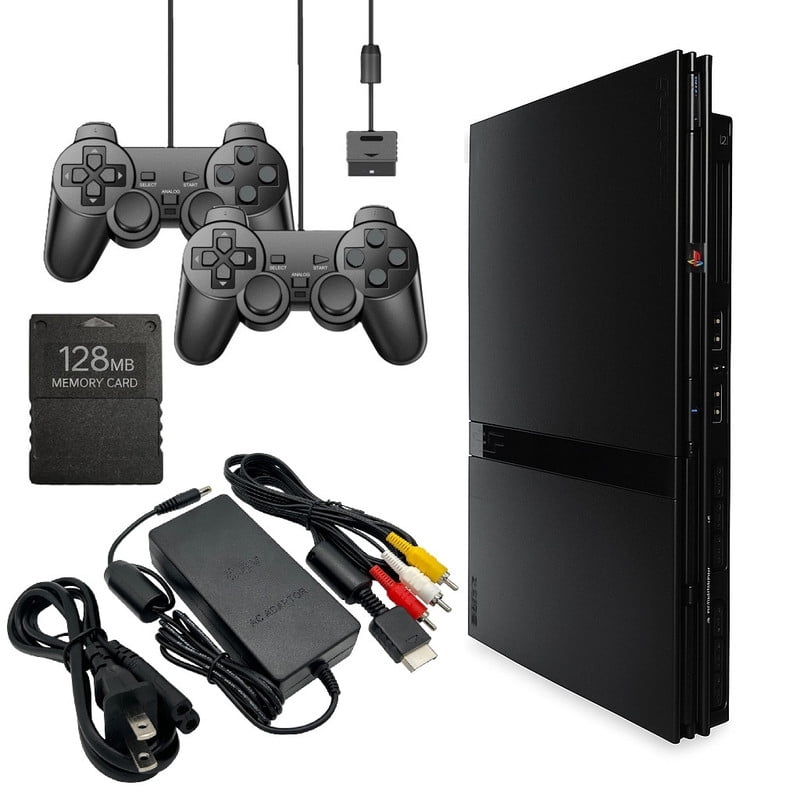 Restored Playstation 2 PS2 Console Slim Game Console with 2 Retrofam ...