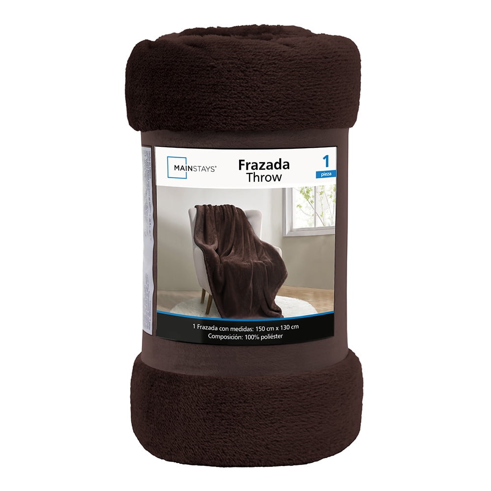Frazada Mainstays 150 x 130cm Café | Walmart en línea