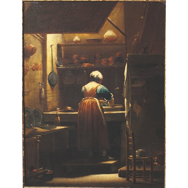 Woman Washing Dishes Poster Print (18 x 24) - Walmart.ca