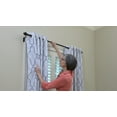 Easy Install No Drill Curtain Rod BracketsFast Fit No Measure Single Curtain Rod Brackets No ...