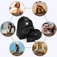 Vbiger Mini Backpack Purse Black Women Backpack 3 Pieces Set Small ...