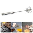Stainless Steels Eggs Beater Hand Push Whisks Blenders Rotating Push ...