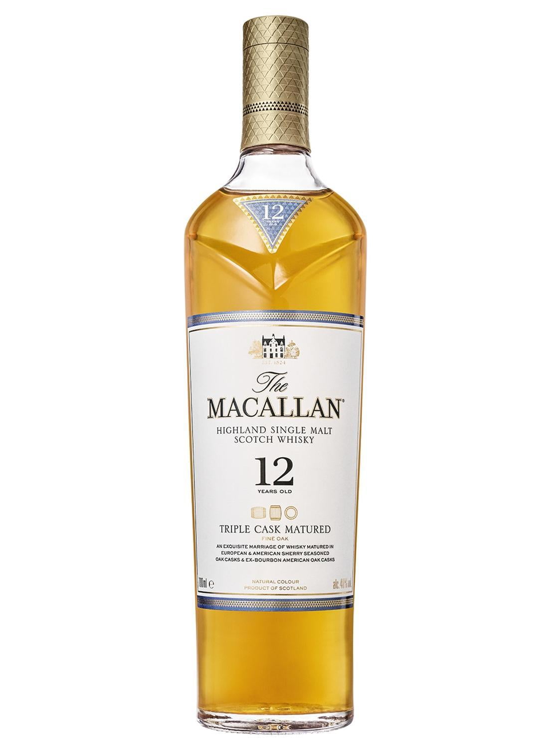 Whisky The Macallan Single Malt 12 Años Triple Cask 700 ml The Macallan ...