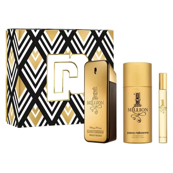 Set One Million 3Pzs 100Ml Edt Spray/ Desodorante 150Ml Spray/ 10Ml Edt ...