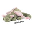 Jellycat Malachy Dragon Plush Toy – 19.6 Inch Sage Green & Pink Soft ...