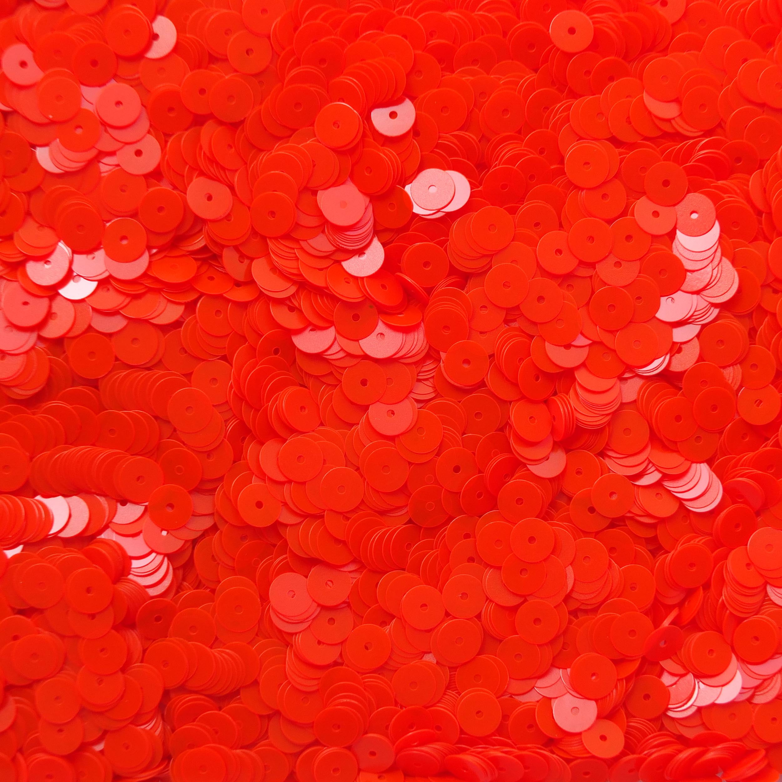 Blaze Orange Sequins 6mm Transparent Fluorescent Made in USA - Walmart.com