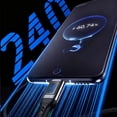 LED Fast Charging Cable, USB A/C to C 240W with Digital Wattage Display ...