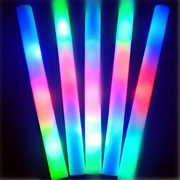 Set of 5 sticks (05 pieces - Foam)LED Foam Light with Flashing lights ...