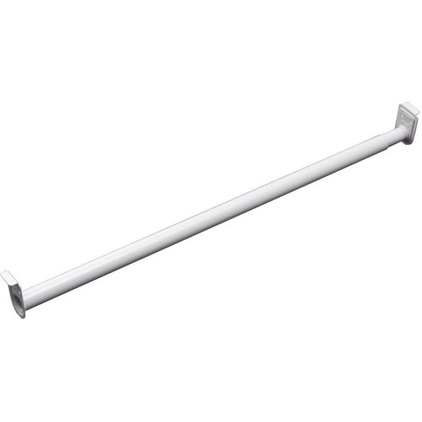 30" - 48" White Adjustable Closet Rod, with Fixed Ends - Walmart.ca