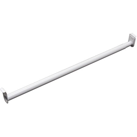 30" - 48" White Adjustable Closet Rod, with Fixed Ends - Walmart.ca