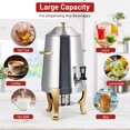 3.4 Gallon Stainless Steel Insulated Beverage Dispenser with Spigot ...