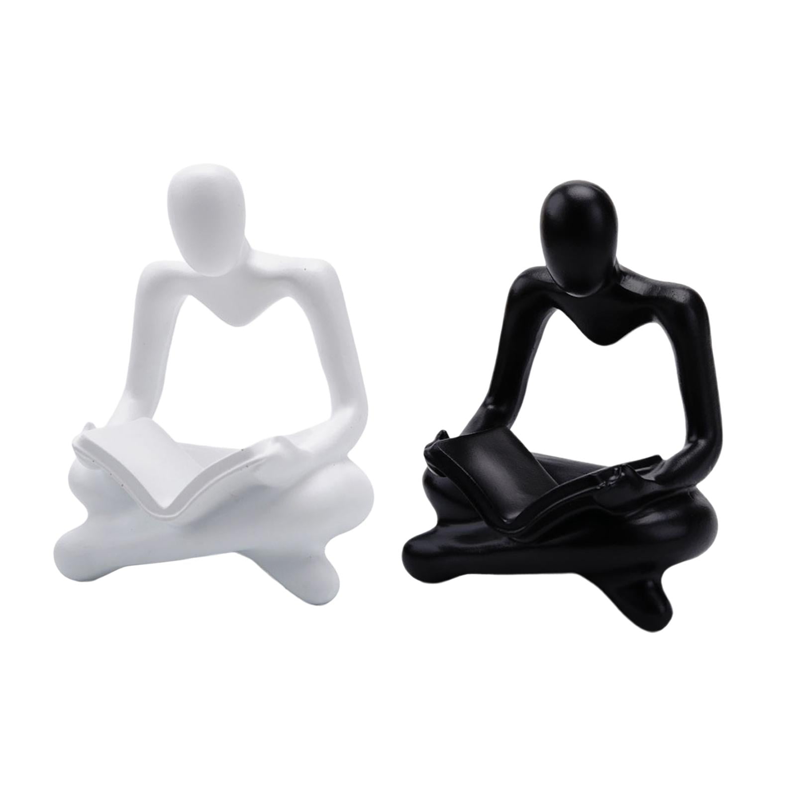 2x Abstract Thinker Statue Human Figurine Collectable for - Walmart.com