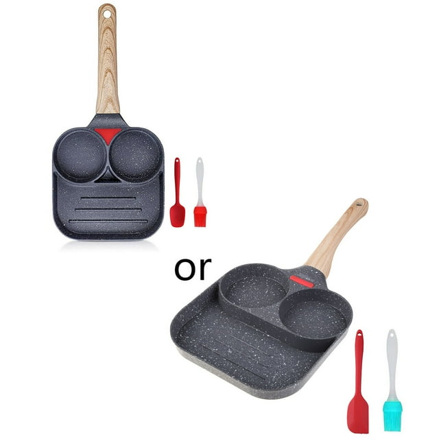 Cast Aluminum Non-stick Multi-section Frying Pan All-in-one Breakfast ...