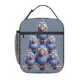 Bird Lunch Bag Insulated Reusable Cooler Tote Playful Portable Meal ...