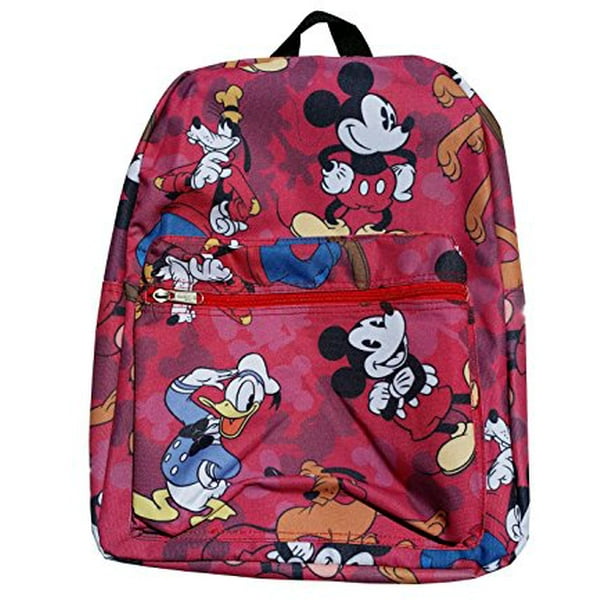 Backpack - - Mickey Mouse+Friends Classic Red All-Over 16 115098 ...