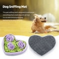dnusflzt Pet Snuffle Mat,Rose Flower Shape Dogs Treat Slow Feeding Mat ...