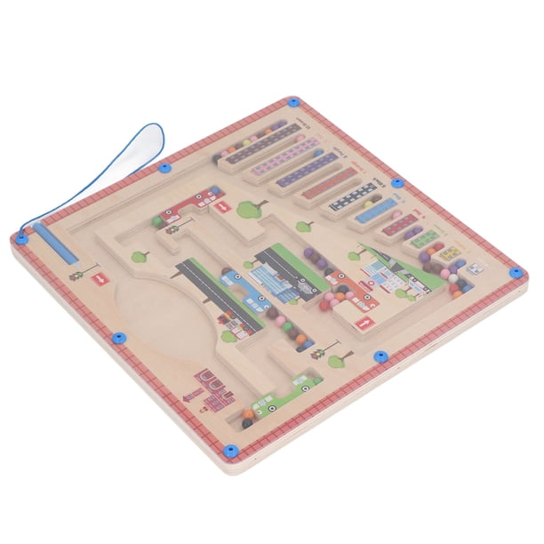 Colour Sorting Toy, Fine Motor Skills with Blue Pen Color Number Maze ...