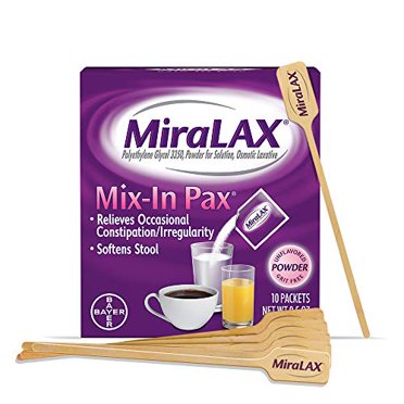 Miralax Mix-in Laxative Powder for Gentle Constipation Relief, Stool ...