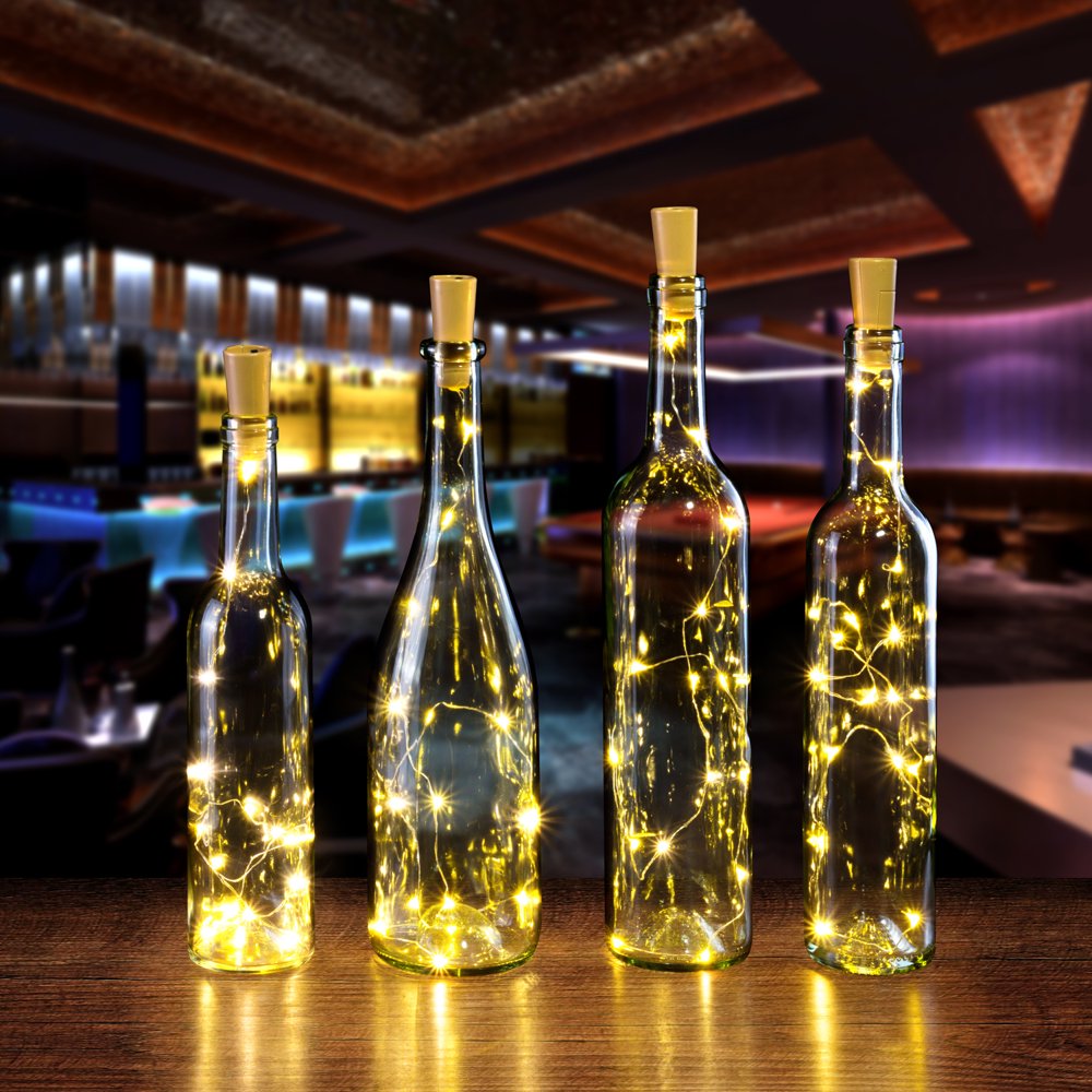 AGPtek 4PCS Cork shape lights Bottle Mini String Light 30inch for ...