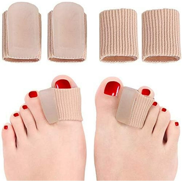 XINQIHANG 2 pairs 2-in-1 Toe Spacers toe cover Gel Toe Caps Used for ...