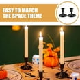 BESTYASH 2-Pack Black Metal Candle Holders Vintage Style Decorative ...
