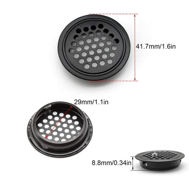 8 Pieces Stainless Steel Round Ventilation Mesh Hole 35mm, Circular ...